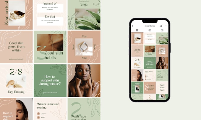 Create aesthetic minimalist instagram templates with canva by Gerdadzy ...
