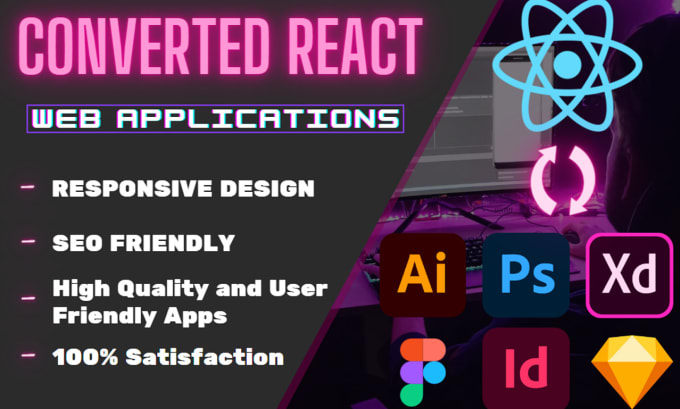 Convert your figma, xd, psd, sketch, ai designs to react app by ...
