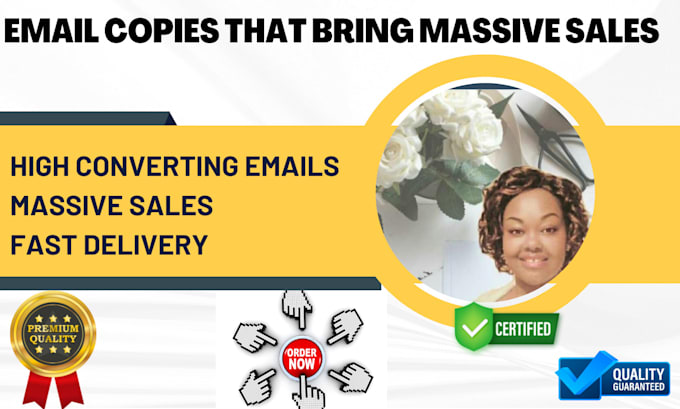 Write compelling email copies for massive sales by Kayte8 | Fiverr