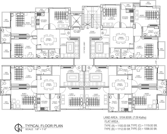 Draw cad file pdf or hand sketches in autocad format by Alriazassociate ...