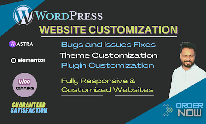 Revamp, redesign and customize your wordpress website by Masadkarim | Fiverr