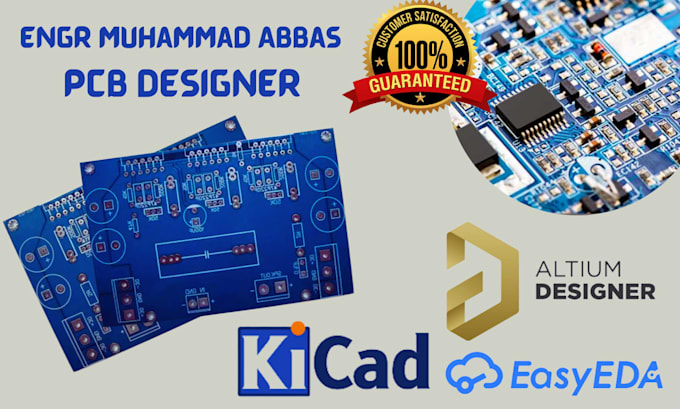Design circuit, schematic and pcb layout in altium, kicad, proteus ...