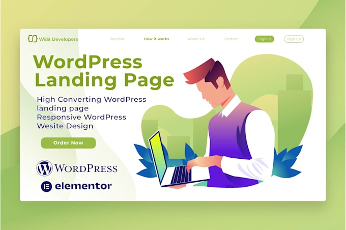 Create a professional landing page in wordpress by Inf1nitycoders | Fiverr
