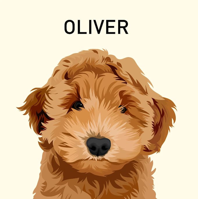 Custom pet artwork made by freehand illustration drawing by Adiljab ...