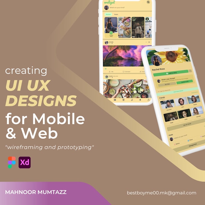 Make impressive ui ux design for mobile and website by Mahnoormumtazz | Fiverr