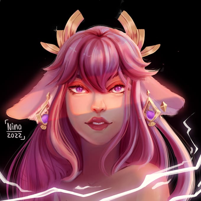 Draw your dnd character portrait by Ninamartin685 | Fiverr