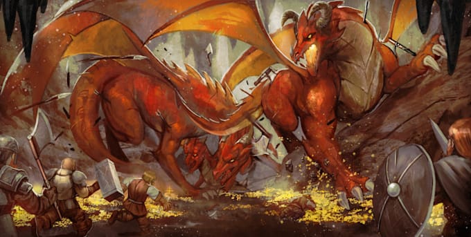 Draw epic fantasy artwork for you by Hiidrastudio | Fiverr