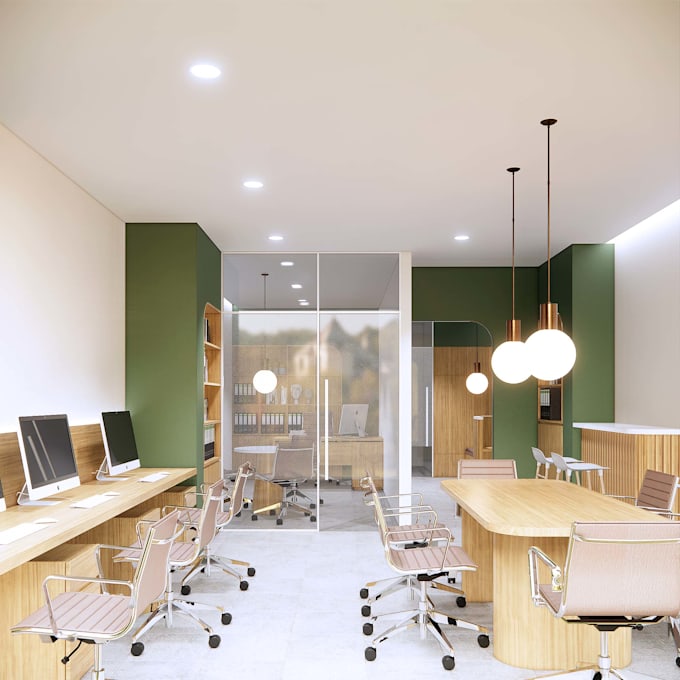 3d design office concepting modeling rendering by Zamzamnurjamil | Fiverr
