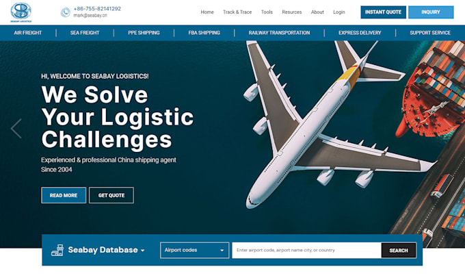 Build logistics website, frieght broker and fleet carrier website with ...