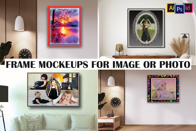 Do frame mockups for photos by Wajeehajabbar | Fiverr