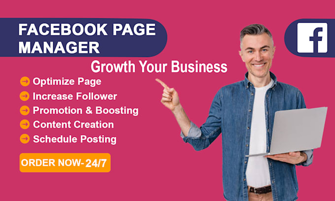 Be your facebook page manager by Drikson | Fiverr
