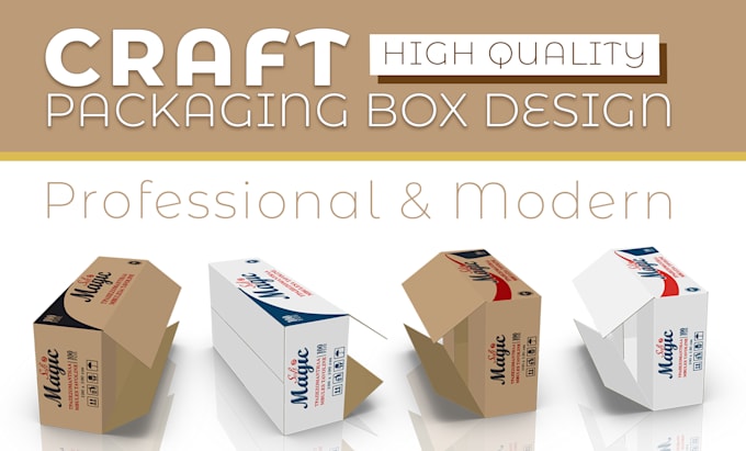 Create excellent craft packaging box design by Almir_alicka | Fiverr
