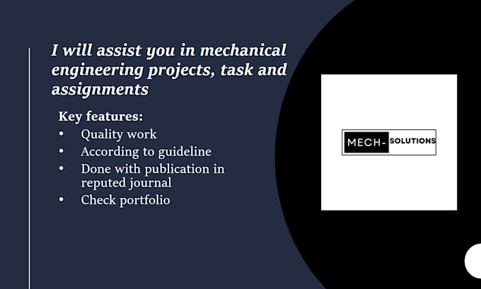 Assist you in mechanical engineering projects, tasks, reports, and ...