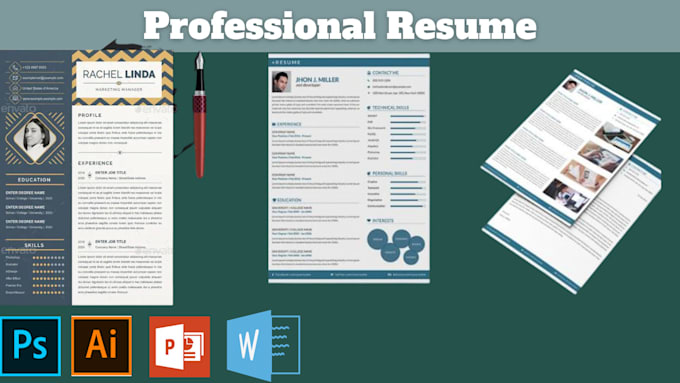 Professional cv design resume design maker cv resume writing by ...