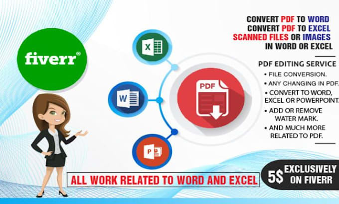 Convert any file or image to excel and word by Mirha_sh | Fiverr