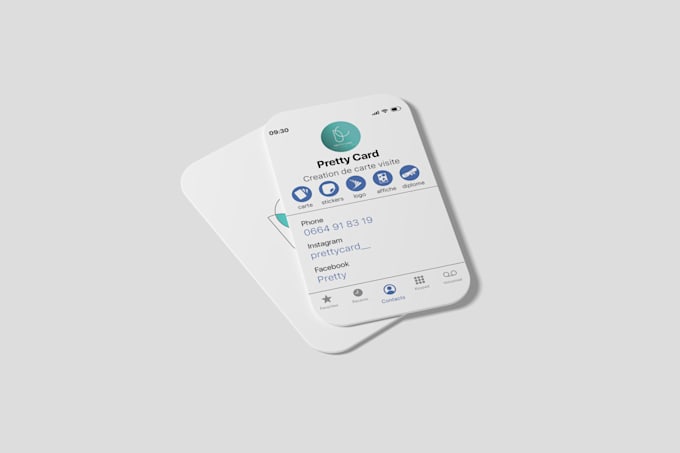 Design you an iphone business card by Prettycard | Fiverr