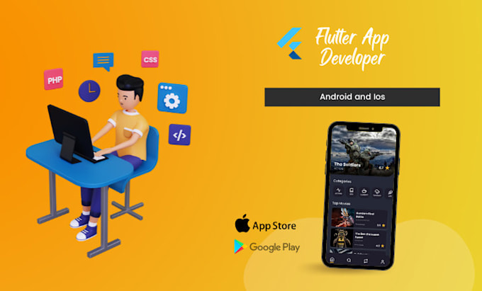 Develop android and ios mobile app using flutter by Kainatsiddiquei ...