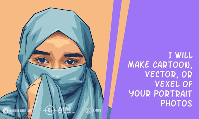 Make cartoon, vector, or vexel of your portrait photos by ...