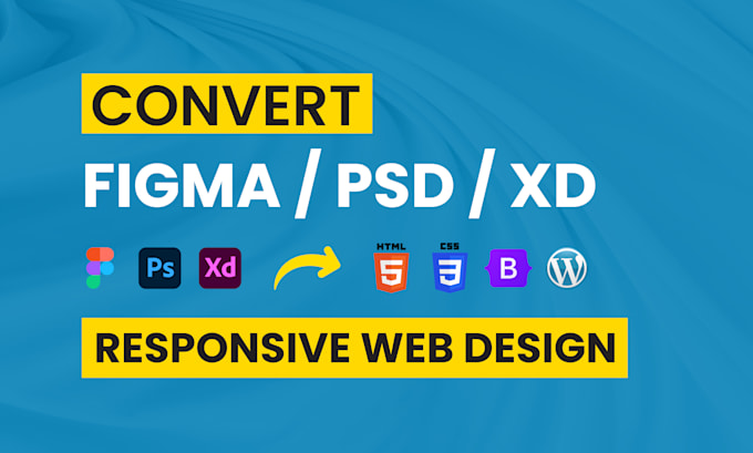 Convert figma, psd, xd to responsive custom website design, custom ...