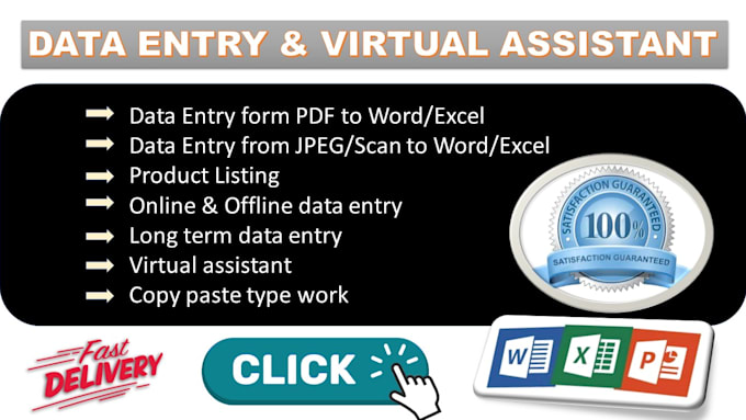 Offer word and excel data entry by Trisharishi | Fiverr