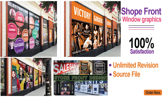 Do professional shop front design , storefront, signboard, yard sign ...