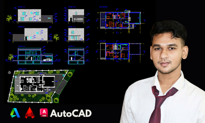 Create for you architectural drafting and design in autocad by Ubaidi01 ...