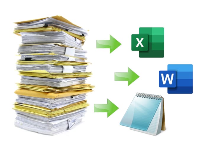 Convert your scanned documents into text files word excel by Razzullix ... Convert your scanned documents into text files word excel by Razzullix ...