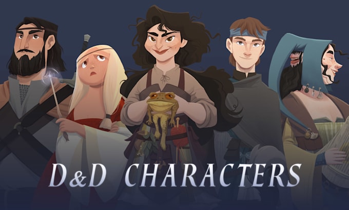 Draw your original dnd character design by Gaiapellizzoni | Fiverr