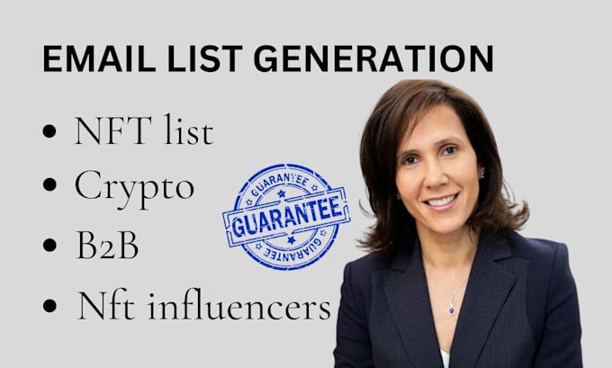 Generate active nft list, b2b, crypto influencer list by J_jessicaa | Fiverr