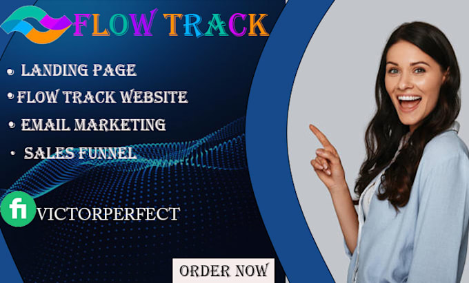 Design flowtrack landing page, sales funnel by Successperfect | Fiverr