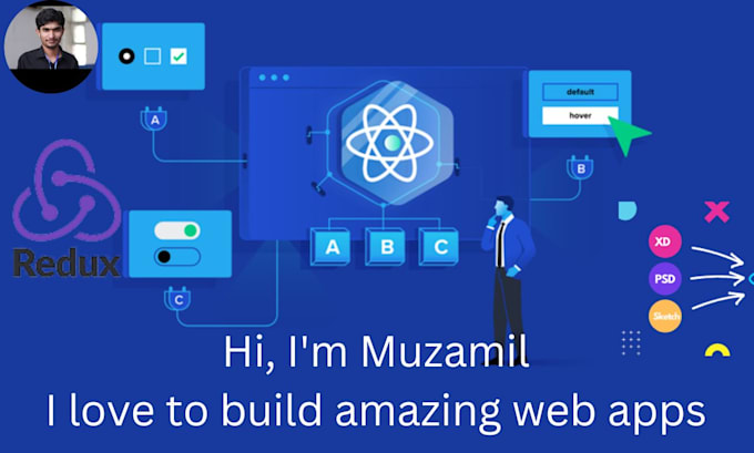 Be your react js or next js front end web developer by Muzamil_web | Fiverr