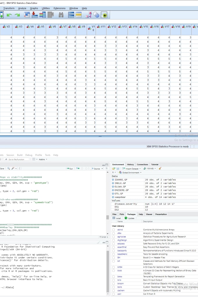 Be your r and spss data analyst and visualization expert by Delight ...
