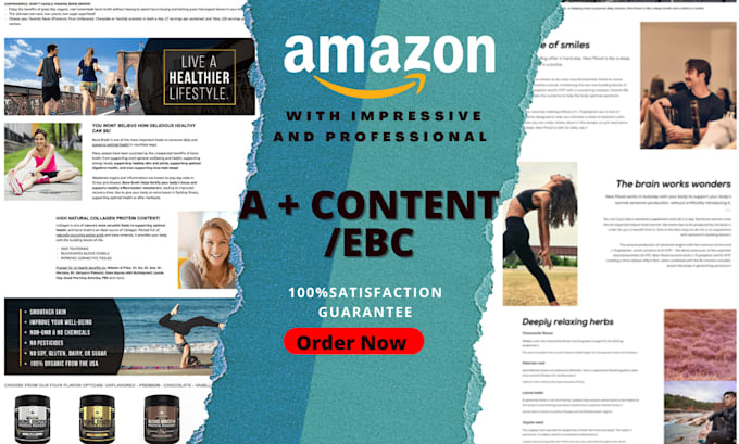 Create amazon a plus design, amazon enhanced brand content by Noman ...
