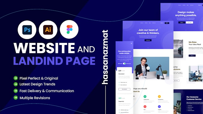 Develop a modern landing page or wordpress website using elementor by ...