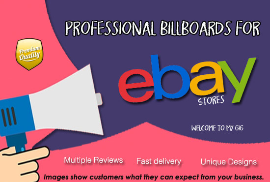 Create your ebay store billboard image by Aciliberti | Fiverr