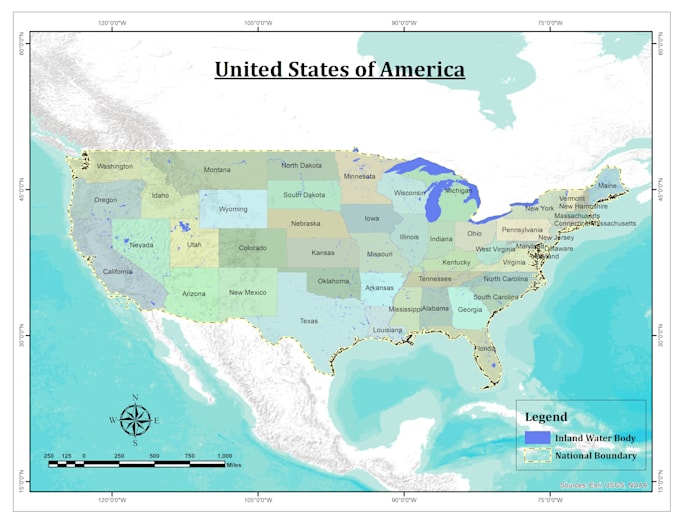 Make country, state, county map with any customization by ...