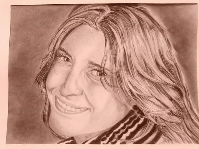 Draw portraits with pencil and watercolors from a photo by Miriraya ...