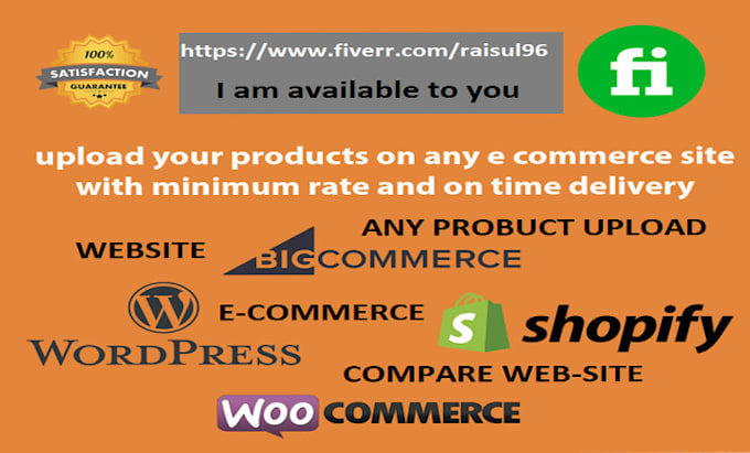 Upload 100 products to your woocommerce any store by Raisul96 | Fiverr