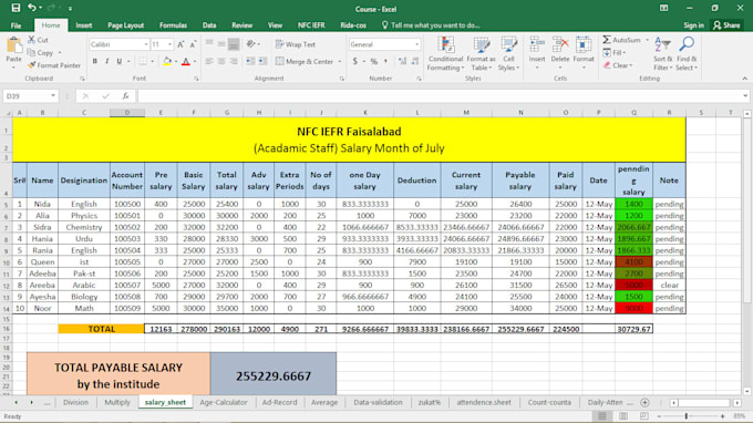 Do Excel Excel Formatting Validation Data Entry And Excel Formulas Automation By Muzzamilee82