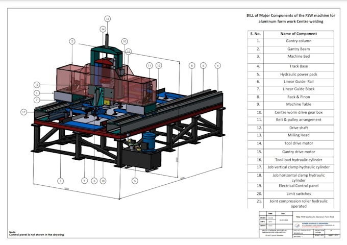 Provide design and drawing hydraulic or special purpose mach by ...