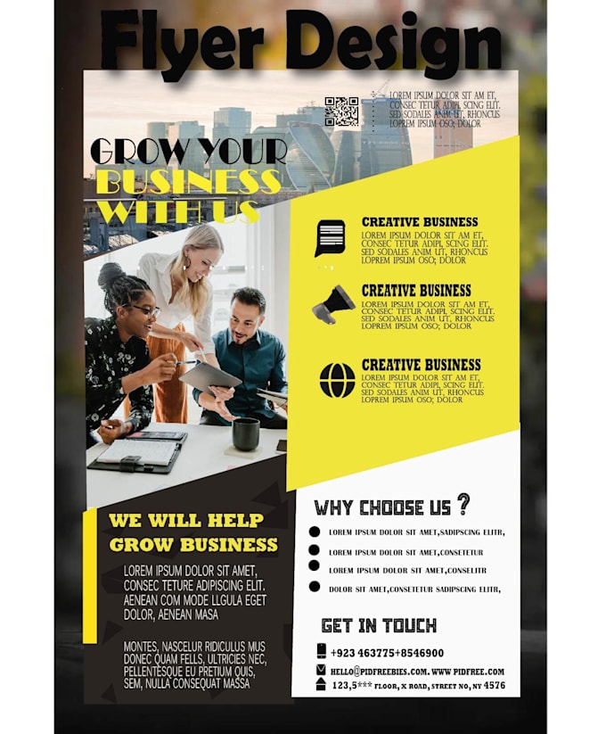 Create a professional business flyer design, banner, poster by ...