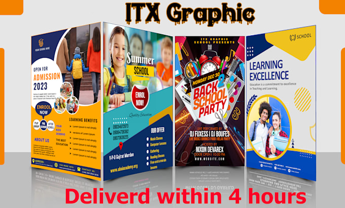 Design unique school poster education tuition poster, flyer by ...