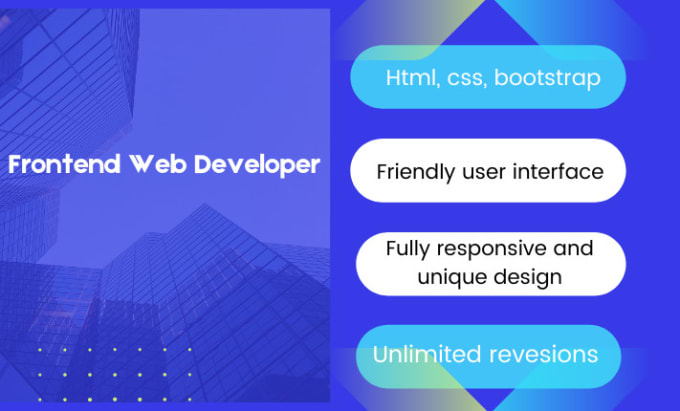 Be Your Front End Web Developer With Html Css And Bootstrap By Webdevsumi Fiverr