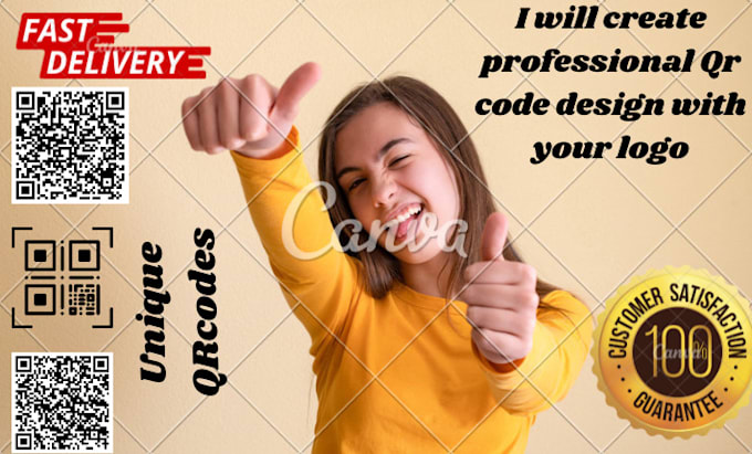 Create professional qr code design with your logo or barcode by ...