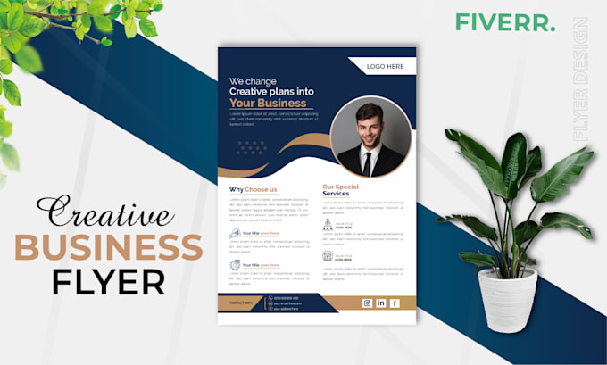 Do creative design poster one pager for your business flyers by ...