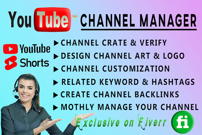 Create, setup and design youtube channel professional by Momena95 | Fiverr