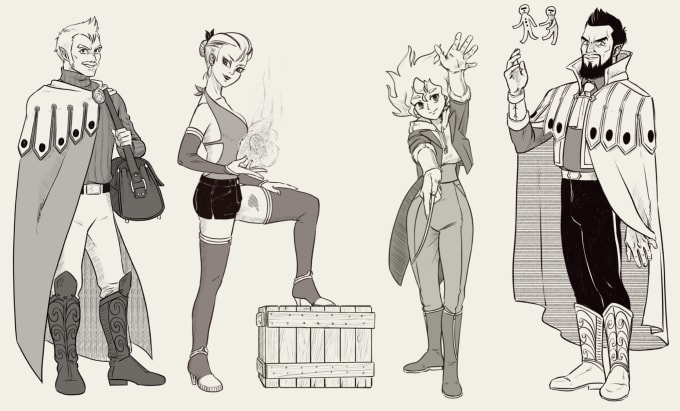 Draw your oc character or fanart by Windmaedchen | Fiverr Draw your oc character or fanart by Windmaedchen | Fiverr