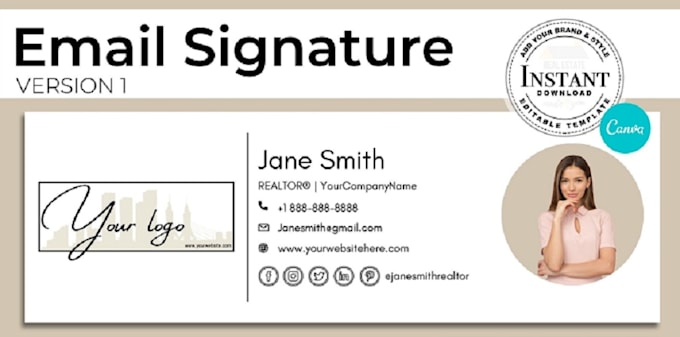 Design professional clickable html email signature by Abdullahsajid07 | Fiverr