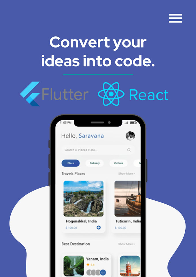 Develop Your Mobile Application Using React Native Or Flutter By Osamazamann Fiverr