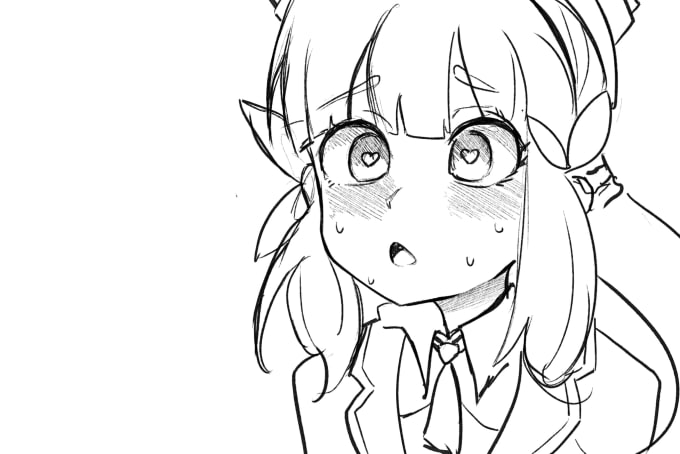 Draw ink anime style about any character or your oc by Brelkael | Fiverr